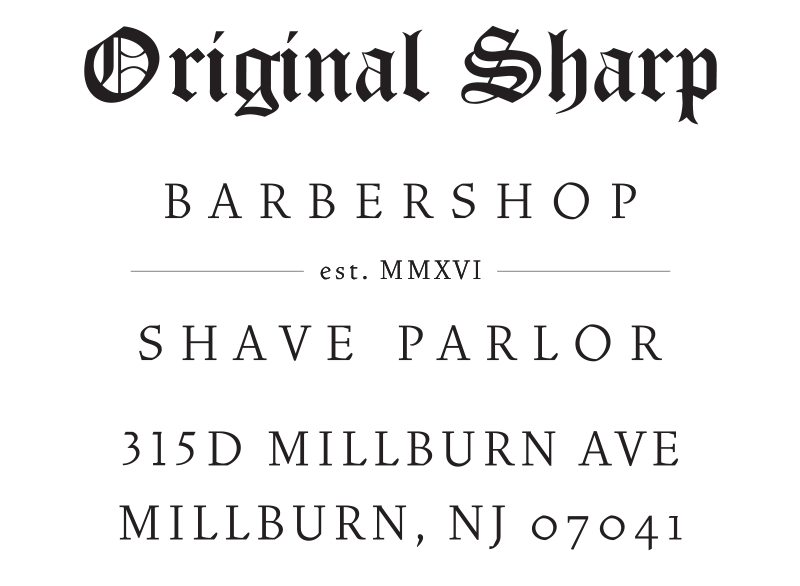 Original Sharp Millburn Barbershop & Shave Parlor (973) 218-6962